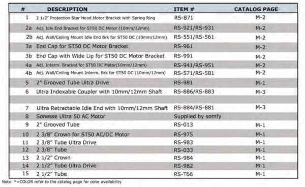 500AC-Retrac. Idler and Open Roll Bearing Brackets – ZMC